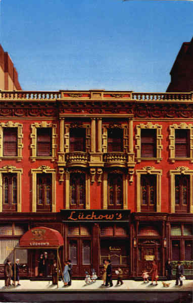 Luchow's Famous Restaurant, East 14th street New York City, NY