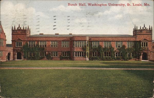 Busch Hall, Washington University St. Louis, MO Postcard