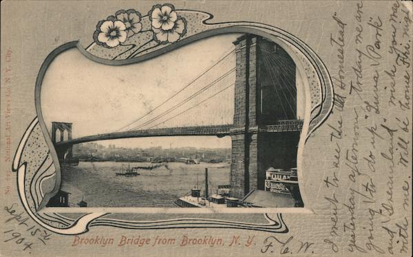 Brooklyn Bridge New York, NY Postcard