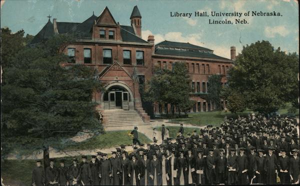 Library Hall, University of Nebraska Lincoln, NE Postcard