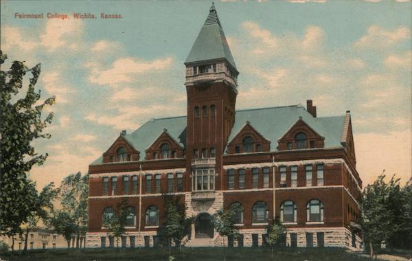 Fairmount College Wichita, KS Postcard