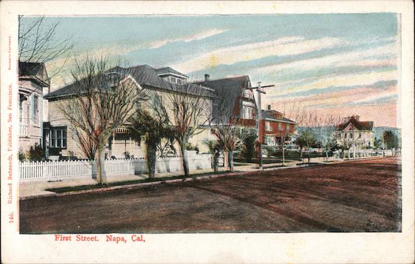 First Street Napa, CA Postcard