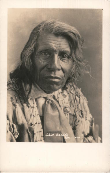 Ojibwe Shaynowishkung Chief Bemidji Native Americana Postcard