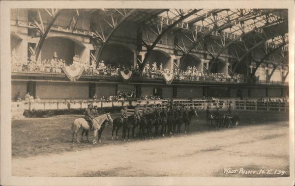 Equestrian Military Ceremony at West Point New York Postcard