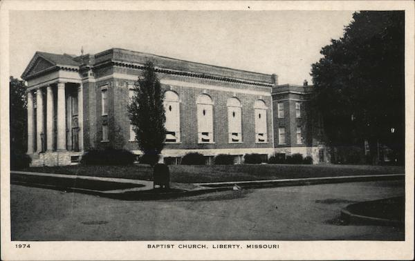 Baptist Church Liberty, MI Postcard