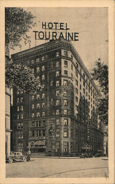 Hotel Touraine Boston, MA Postcard