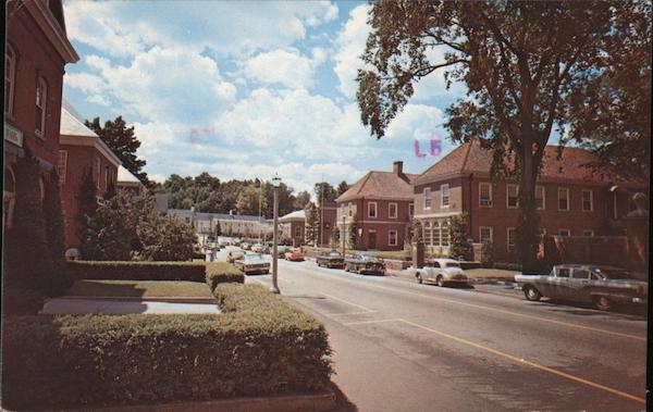 Street Scene Peterborough, NH Postcard