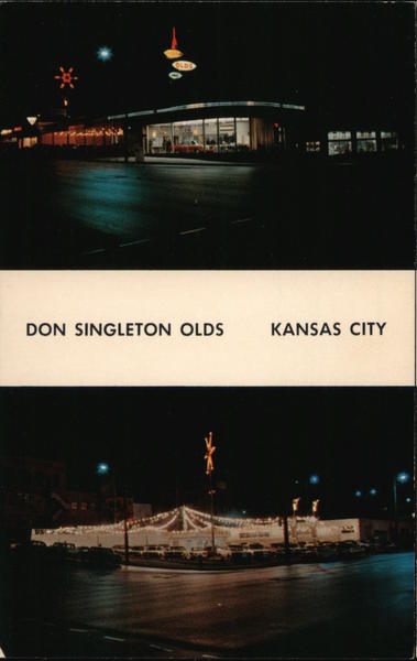 Don Singleton Olds Kansas City, KS Postcard
