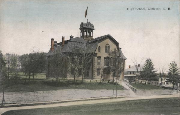 High School Littleton, NH Postcard High School Littleton, NH Postcard