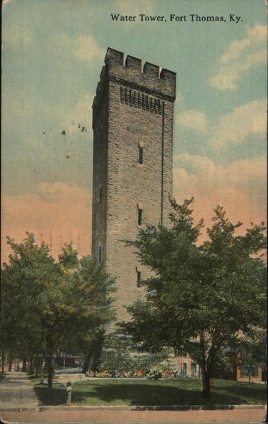 Water Tower Fort Thomas, KY Postcard