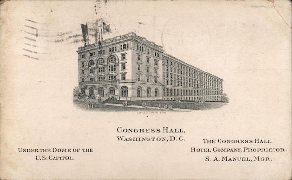 Congress Hall Washington, DC Washington DC Postcard