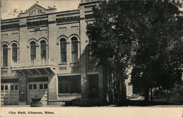 City Hall Glencoe, MN Postcard