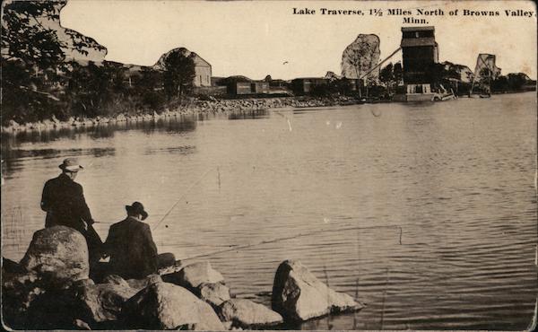 Lake Traverse Browns Valley, MN Postcard