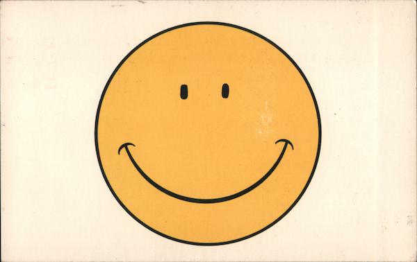 Smiley Face Comic, Funny Postcard