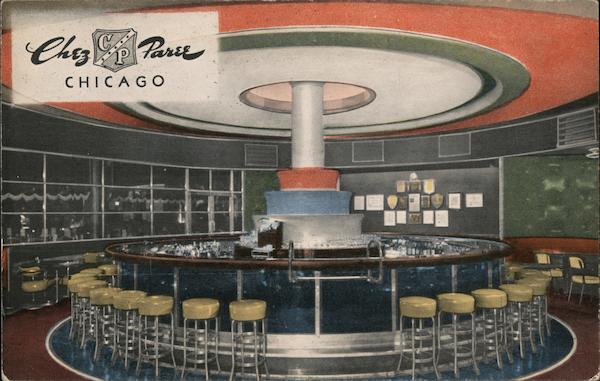 "Chez Lounge," Chez Paree Chicago Illinois Postcard