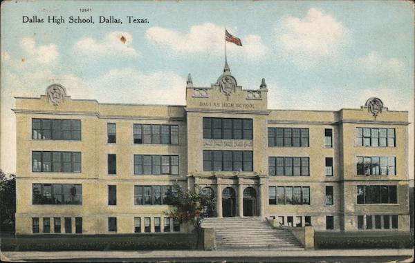 Dallas High School Texas Postcard
