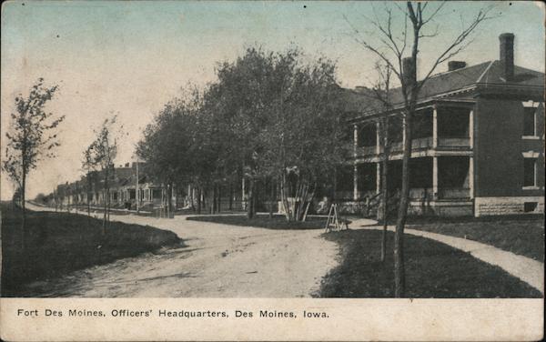 Fort Des Moines Officers' Headquarters Iowa Postcard