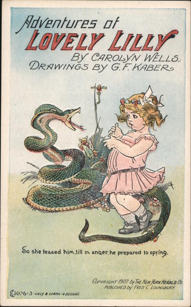Set of 4: Adventures of Lovely Lilly Snake - Carolyn Wells Artist ...