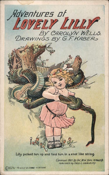 Set of 4: Adventures of Lovely Lilly Snake - Carolyn Wells Artist ...