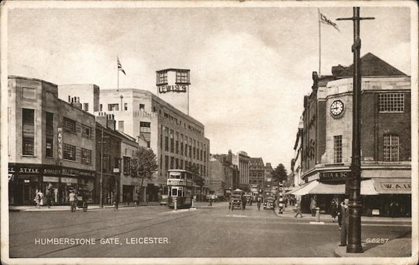 Humberstone Gate Leicester, England Postcard