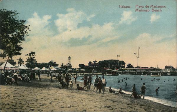Marianao Beach Havana, Cuba Postcard