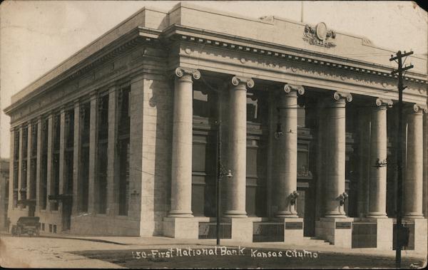 First National Bank Kansas City, MO Postcard