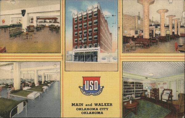 USO Building Oklahoma City, OK Postcard