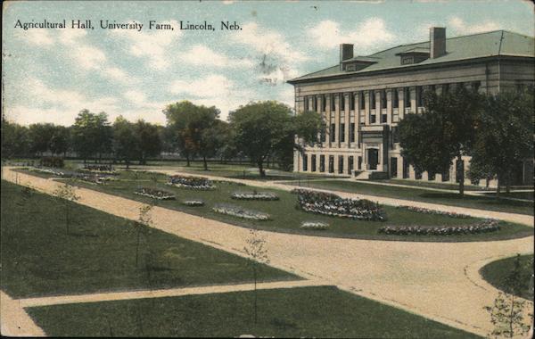 Agricultural Hall, University Farm Lincoln, NE Postcard