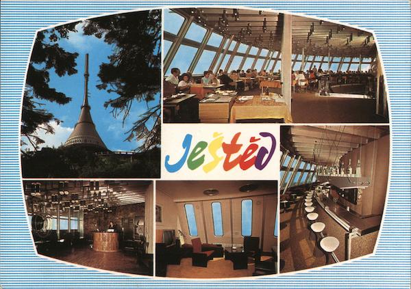 Jested Czech Republic Eastern Europe Postcard