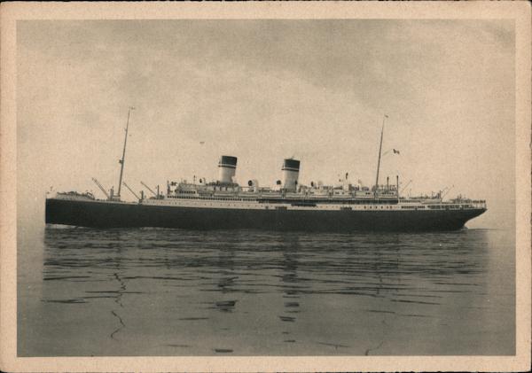 The "Roma" of Italia Flotte Riunite, Genoa (Italian Line) Italy Boats ...