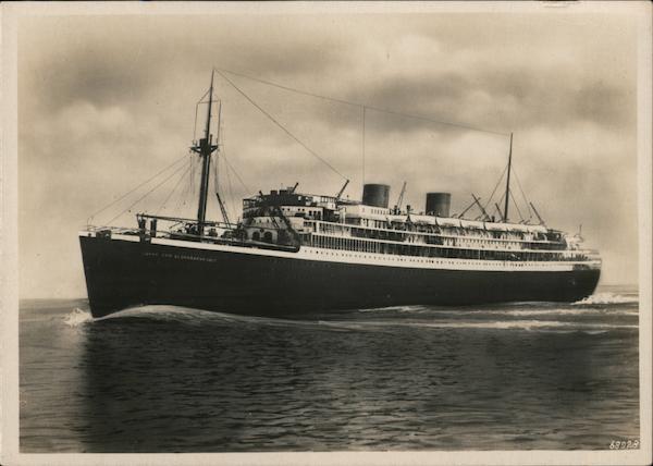 Steamer 'Johan van Oldenbarnevelt' of the Stoomvaart Maatschappij ...
