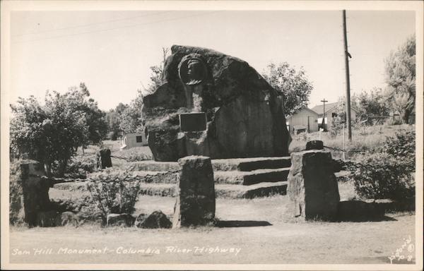 Sam Hill Monument Troutdale, OR Postcard