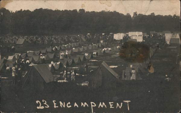 23 Encampment, 1912 GAR? Indiana Military Postcard