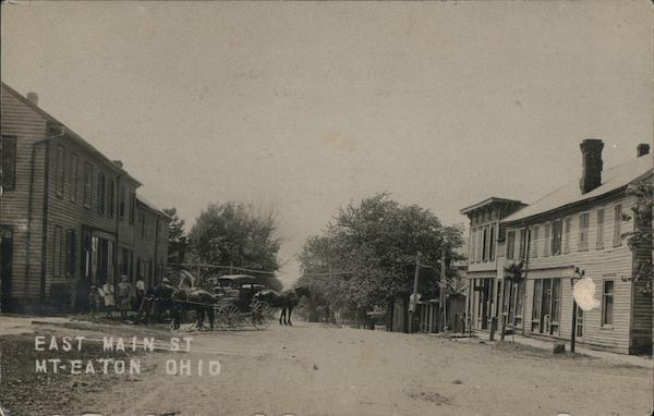 East Main Street Mount Eaton, OH Postcard