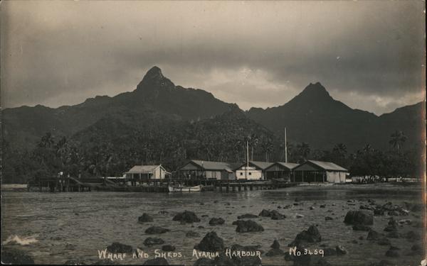 Wharf and Sheds - Avarua Harbor Cook Islands South Pacific Postcard