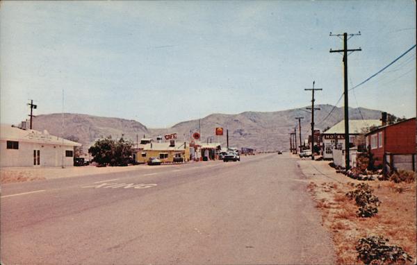 U.S. Highway 395 Johannesburg, CA Postcard