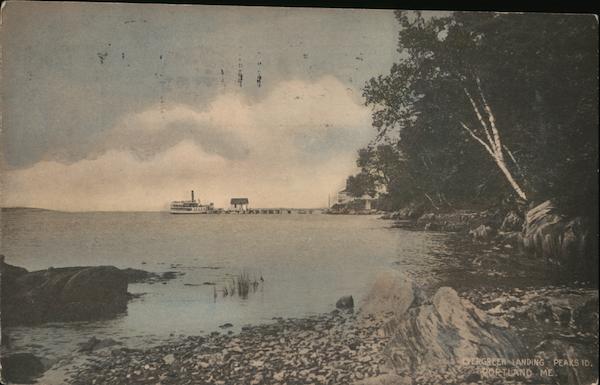 Evergreen Landing Portland, ME Postcard