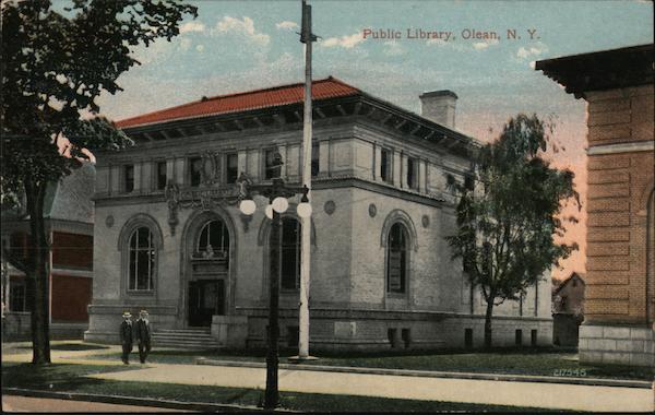 Public Library Olean, NY Postcard