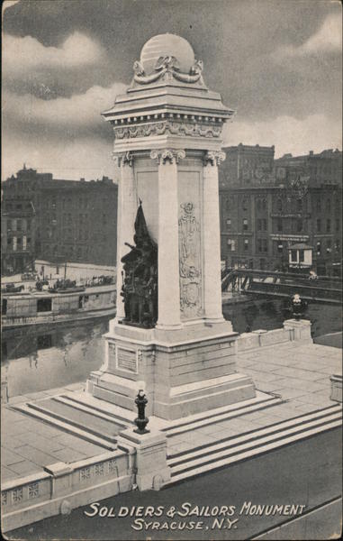 Soldiers & Sailors Monument Syracuse, NY Postcard