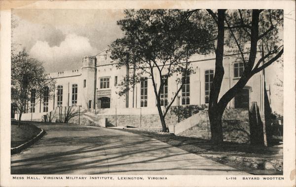 Mess Hall, Virginia Military Institute Lexington, VA Postcard