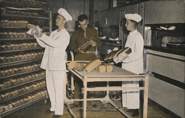 This is the Way We Bake Our Bread Camp Atterbury, IN Postcard
