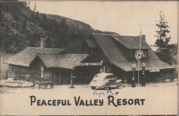Peaceful Valley Resort Roadside Postcard