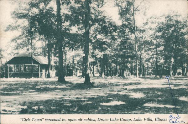 "Girls Town" screened-in, open air cabins, Druce Lake Camp Lake Villa ...