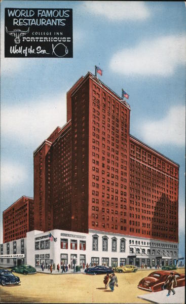 The Sherman Chicago, IL Postcard