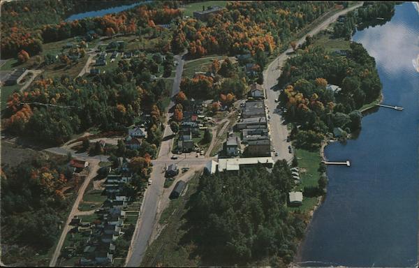 Aerial View Phelps, WI Postcard