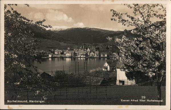 Norheimsund, Hardanger Norway Postcard