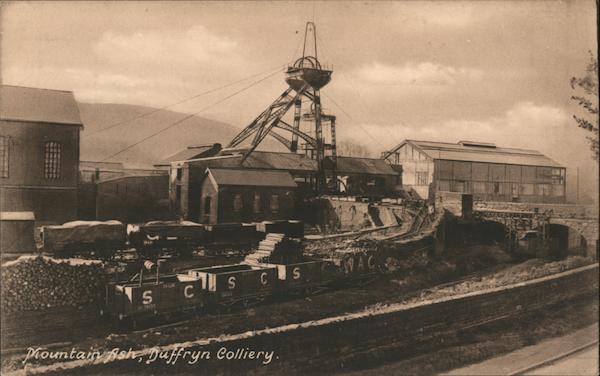 Duffryn Colliery, Wales Mountain Ash, UK Postcard