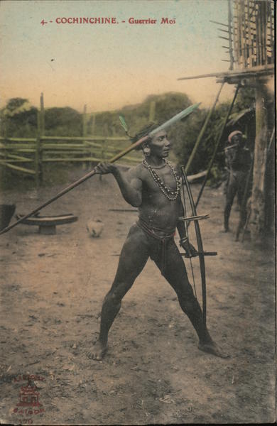 Guerrier Moi Cochinchine, Vietnam Southeast Asia Postcard