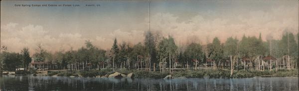 Cold Spring Camps and Cabins on Forest Lake Averill, VT Large Format ...