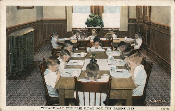 Grace at the Erie Home for the Friendless Pennsylvania Postcard